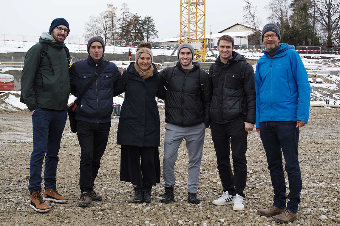 Konolfingen - Grundstein im Schnee - Dr. Lüchinger+Meyer Bauingenieure AG